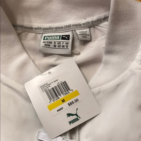 Puma | Jackets & Coats | Puma Pure White Track Jacket | Poshmark
